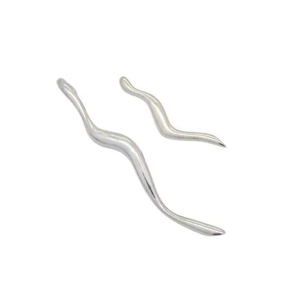 DARIA PACELLI JEWELRY Melt Asymmetric Earrings - Silver
