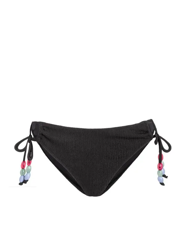 CHANGE OF SCENERY Taryn Hipster Tie Bottom In Texture - Black