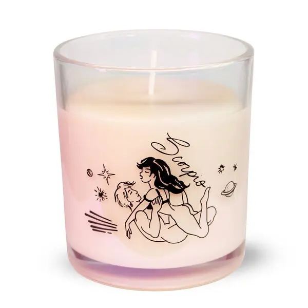 BLACK CAKE Scorpio Unique Zodiac Scented Candle - Black