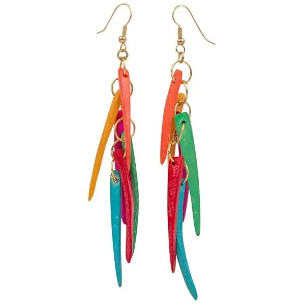MOKUYOBI Neutrals / Colorful Peppers Vintage Earrings - Red