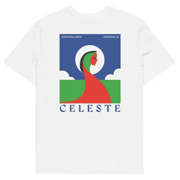 ANCHOR & CREW Three Celeste Editions Organic Cotton T-shirt - White
