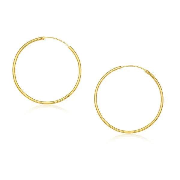 PREETI SANDHU Lunar Hoops Classic Hoops In 14k - Gold