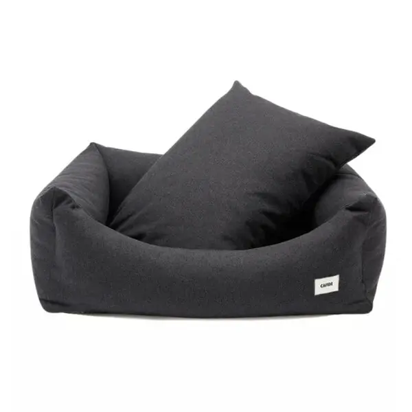 CAFIDE Anthracite Dog Bed, Snozy - Black