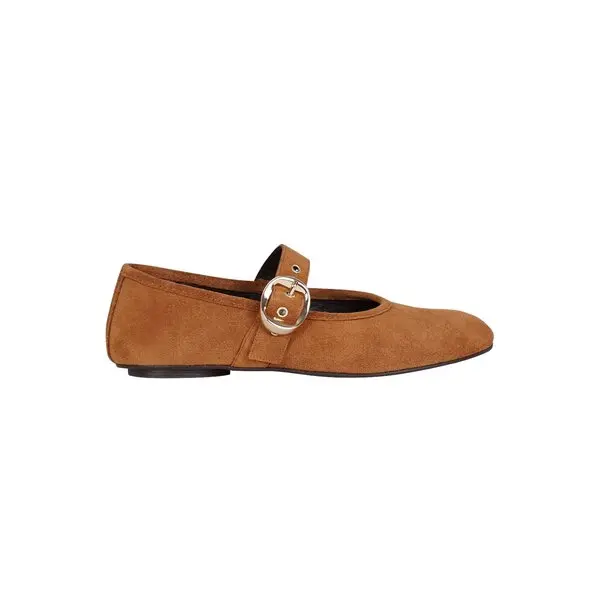CARNEVALE Filipa Caramel Ballet Flats - Brown