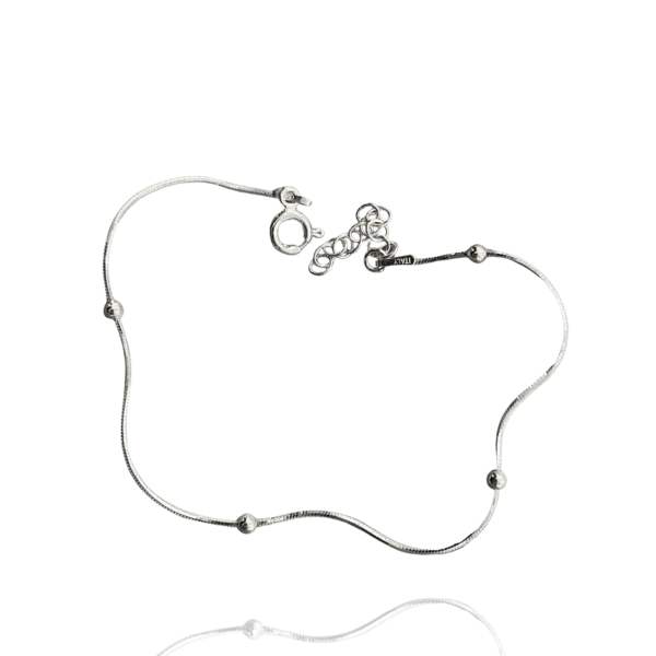 SPERO LONDON Italian Bead Chain Sterling Satellite Bracelet - Silver