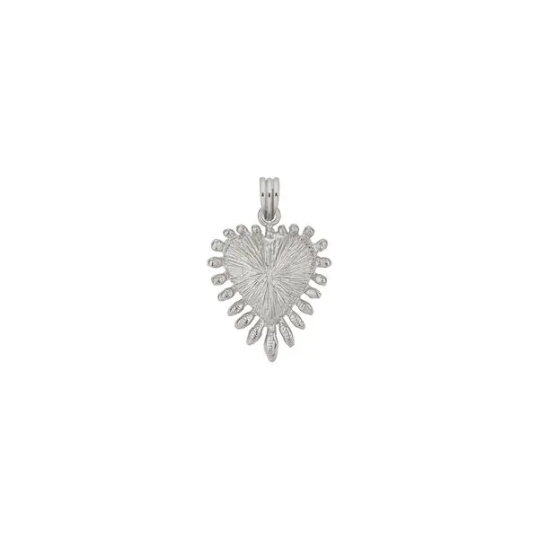 ZOË & MORGAN Heart Rays Charm - Silver