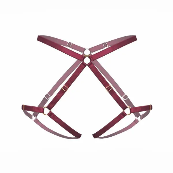 MONIQUE MORIN LINGERIE Rush Harness Velvet - Red
