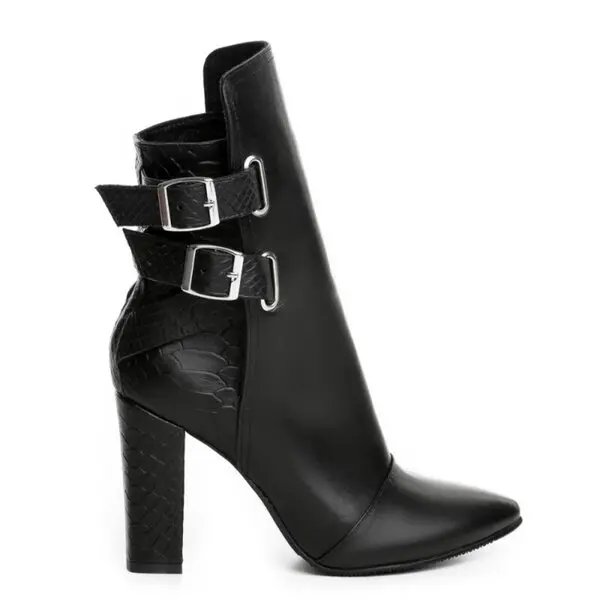 THE 5TH ELEMENT Rock The City Printed High Boots - Black