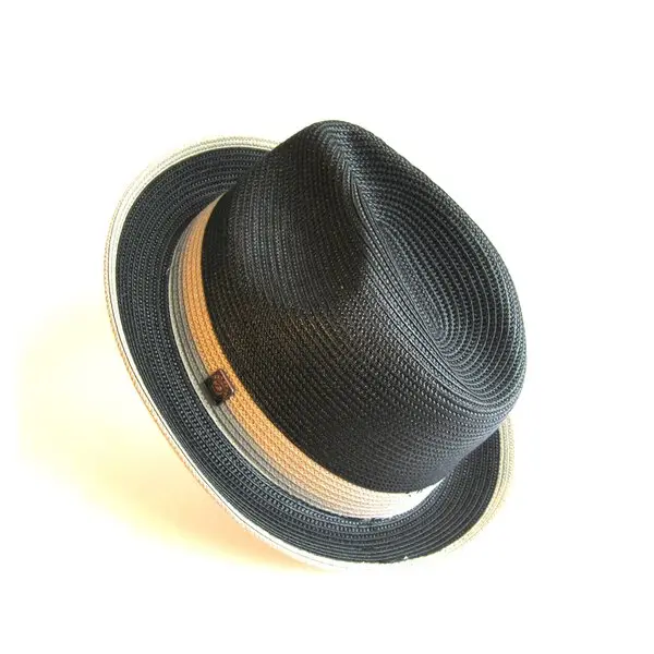 DASMARCA HATS Dasmarca Florence Summer Two Tone Crushable Hat - Black