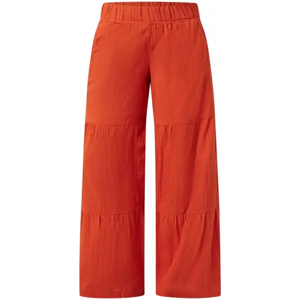 KNOWN SUPPLY Wide Leg Tie Pants Malibu Chili - Red