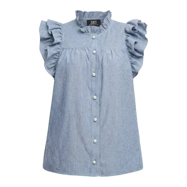 ZOEY Selma Top Stone Mix - Blue
