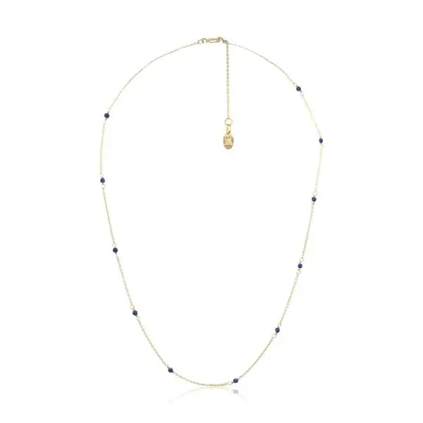 ATELIER PETITES PIERRES Eclair Lapis Lazuli Necklace - Gold
