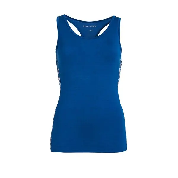 PERKY PEACH Daisy Vest Top - Blue