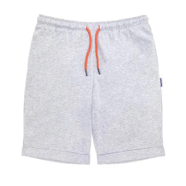 GREENTREAT Light Marl Turn-up Lounge Short - Grey