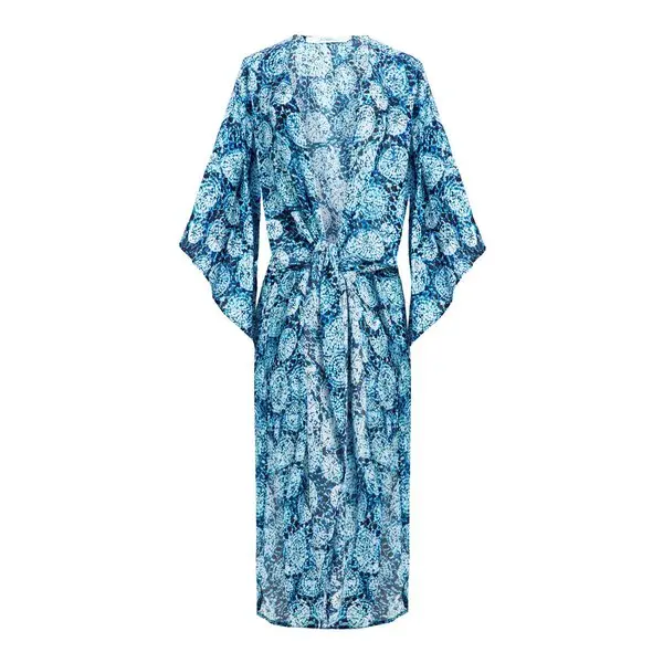 N'ONAT Blue / White Seabreeze Tunic In Blue