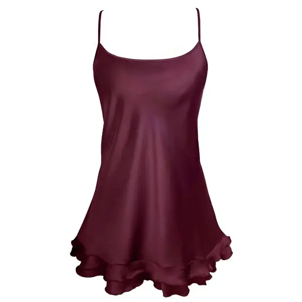 MONIQUE MORIN LINGERIE Moonstruck Satin Chemise Velvet - Pink