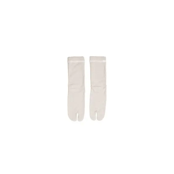 IOANA CIOLACU Silver / Grey Sparkle Tabi Socks - Silver/grey