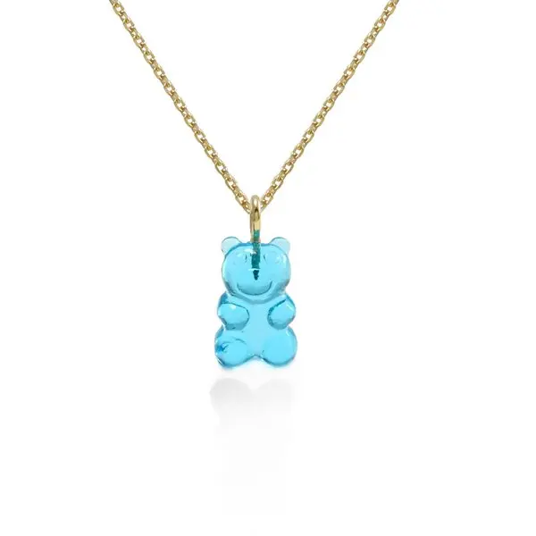 HYE JANE JEWELRY Quartz Gummy Bear Necklace - Blue