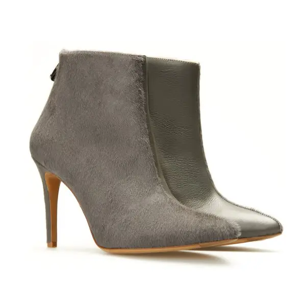 ROSAMUND MUIR LONDON Paulina Duo Texture Boots - Grey