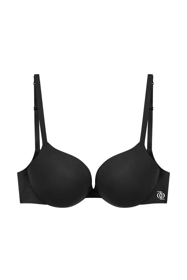 GOD SAVE QUEENS Second Skin Ultimate Push-up Bra Graphite