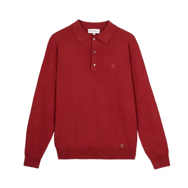 BEL CASHMERE S Cashmere Polo Shirt - Red