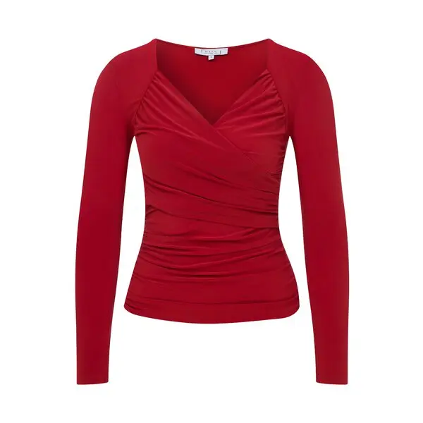 MAAN ISTANBUL Folds Detail Blouse Wild Bella - Red