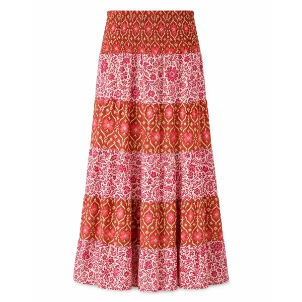 Mind Traveler Boho Skirt - Orange