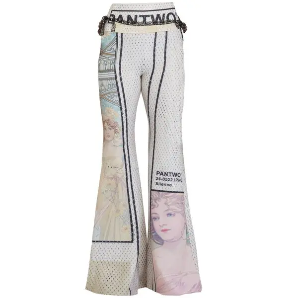 IPNG DESIGN Flared Pants Pantwo - White