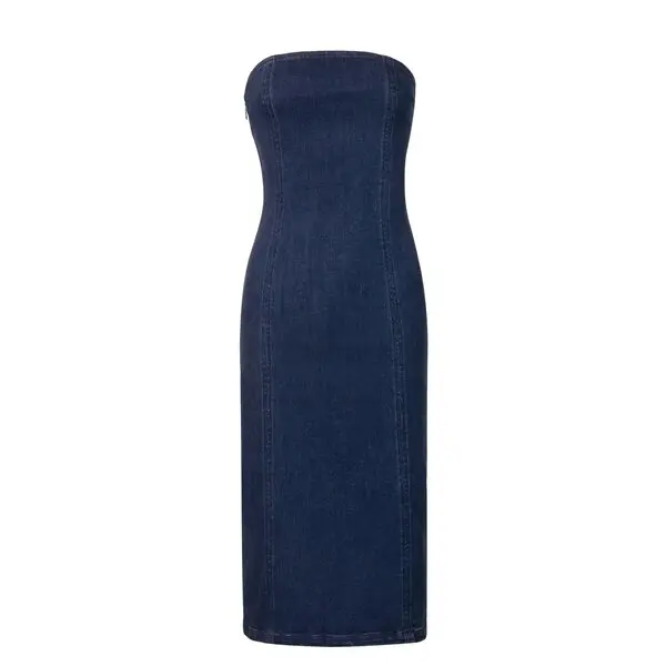 JAKKE Pencil Dress Denim - Blue