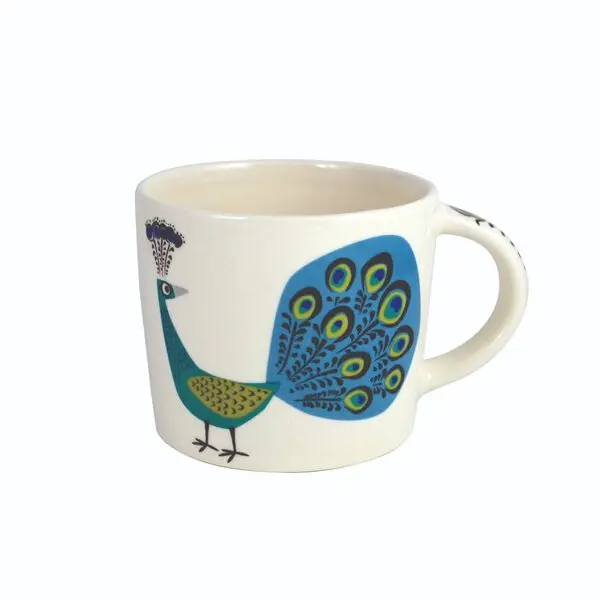 Hannah Turner Peacock Mug - Blue