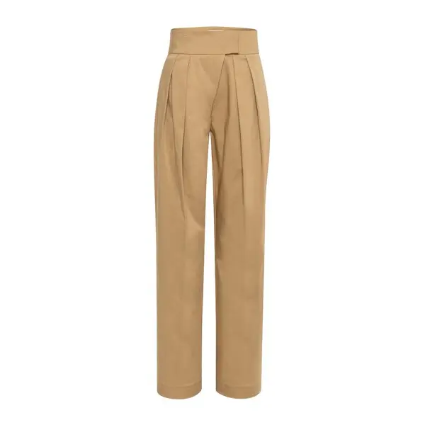 Sélone Veyra Pleated Trousers / Warm Camel - Brown