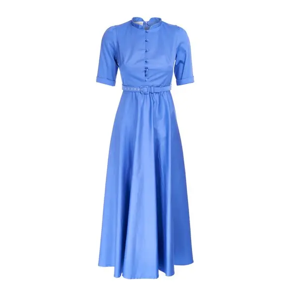 SOFIA TSERETELI Majestic Bliss Cotton Dress - Blue