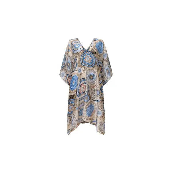 JAMES LAKELAND Beige Mandala Print Kaftan - Brown