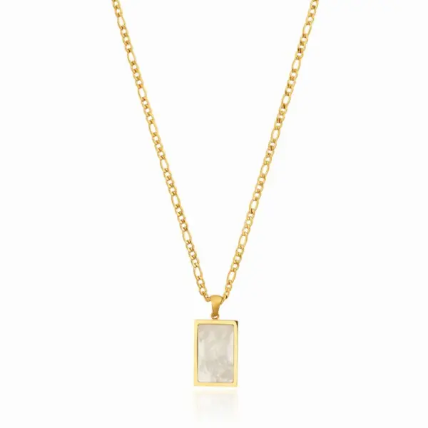 BERMUDA WATCH COMPANY Annie Apple Quinn Pearl Shell Pendant Necklace - Gold