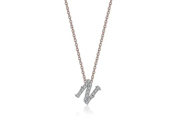 REIS JEWELLERY Mini Dia Letter - Gold