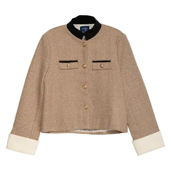 TANTRA SPAIN SL Jacket With Front Pocket Detail - Brown