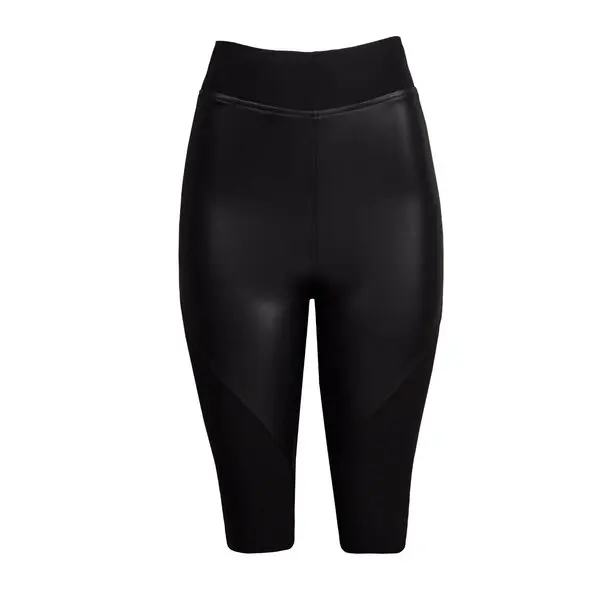 PALOMA LIRA Mesh & Vynil Bikers - Black