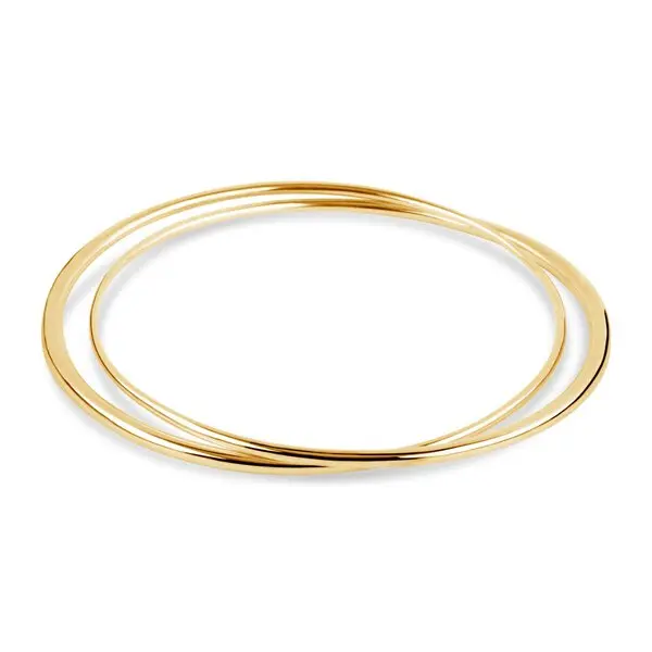 DINNY HALL Signature Double Bangle - Gold