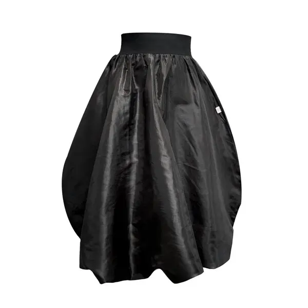 FROCK TALES Enoki Puffball Skirt In Taffeta - Black