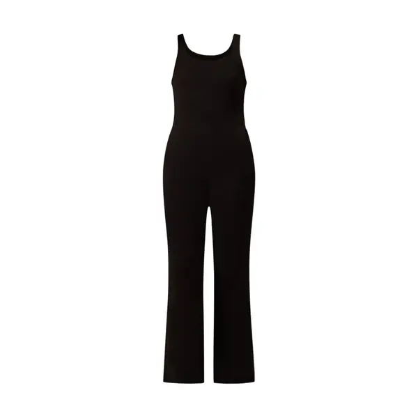 KNOWN SUPPLY Form Fitting Jumpsuit Tiger - Black