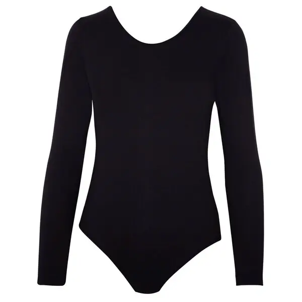 ZD ZERO DEFECTS Long-sleeve Bodysuit – Elegant Fit With Soy Fiber Color - Black