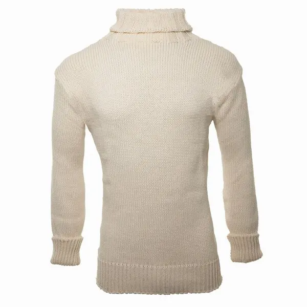 ARTHUR BEALE Neutrals / Oiled Wool Beerenberg Pullover Ecru - White