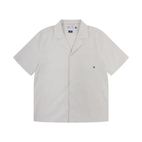 USKEES Neutrals Cuban Shirt Ecru - Beige