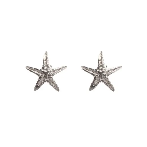 DAINTY LONDON Dainty Starfish Studs - Silver