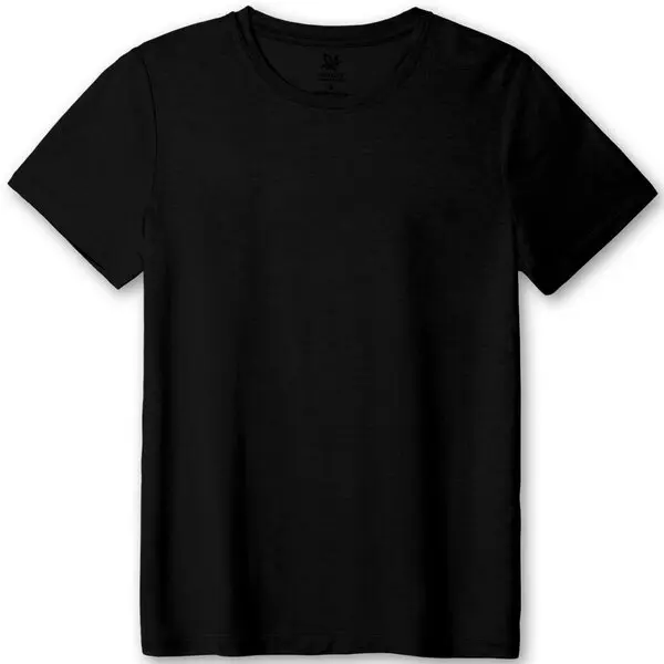 ON/OFF ESSENTIALS Bamboo Crew Neck Tee - Black