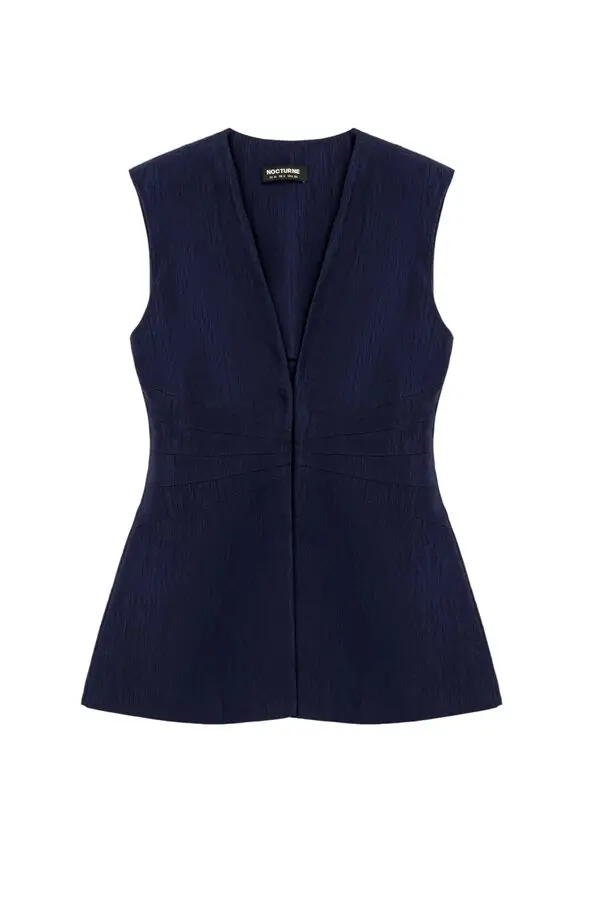 NOCTURNE Padded V-neck Vest