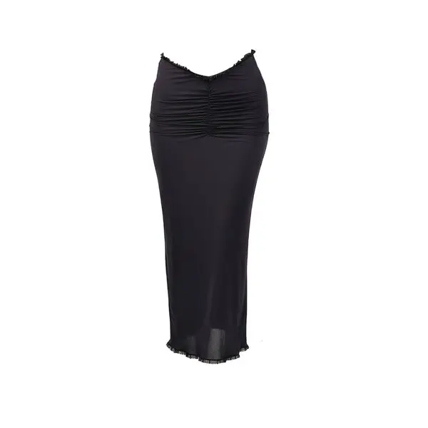 NITA SHADE Zamora Ruched Maxi Skirt