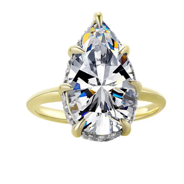 ONEWILDONE Gold / Silver All Is Well Gold Solitaire Ring - Gold/silver