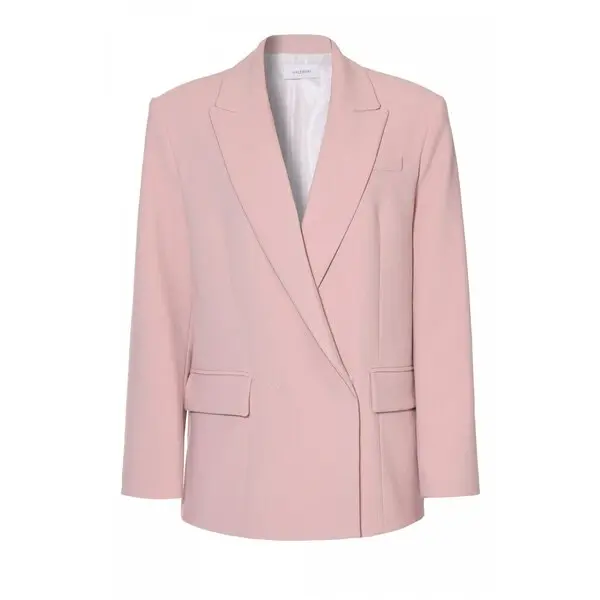 AGGI BY HALEWSKI Petra Dirty Oversized Blazer - Pink