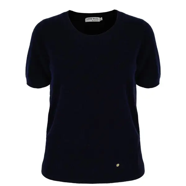 TIRILLM Alina" Cashmere T-shirt Navy - Blue